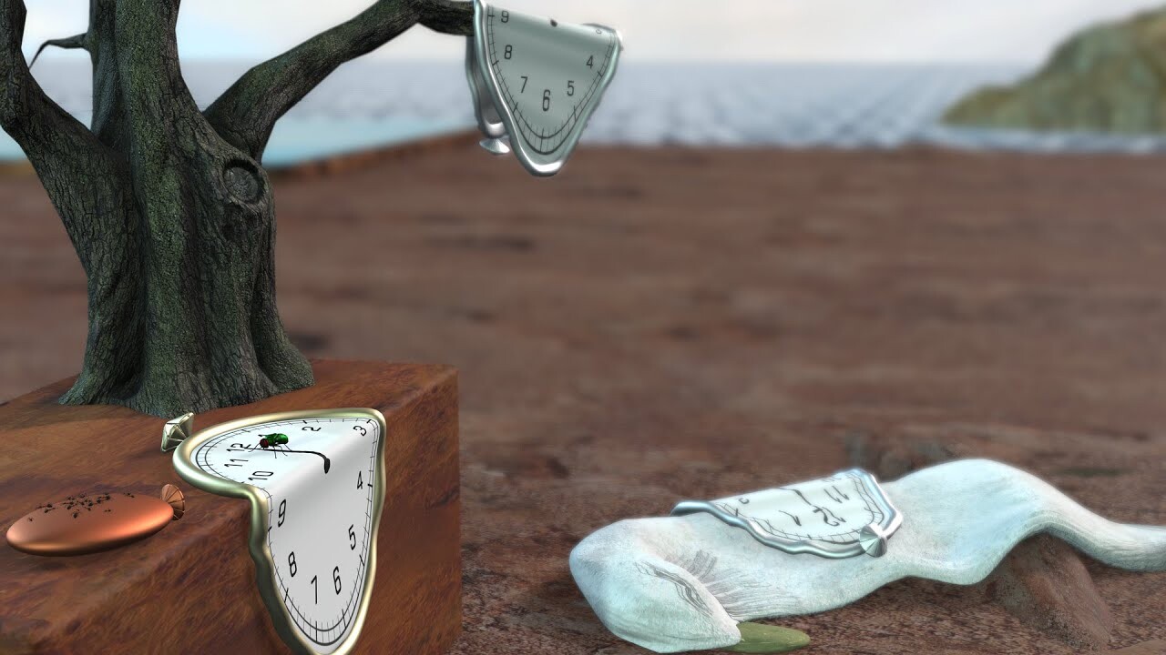 ArtStation - The Persistence of Memory - Salvador Dali in 3D