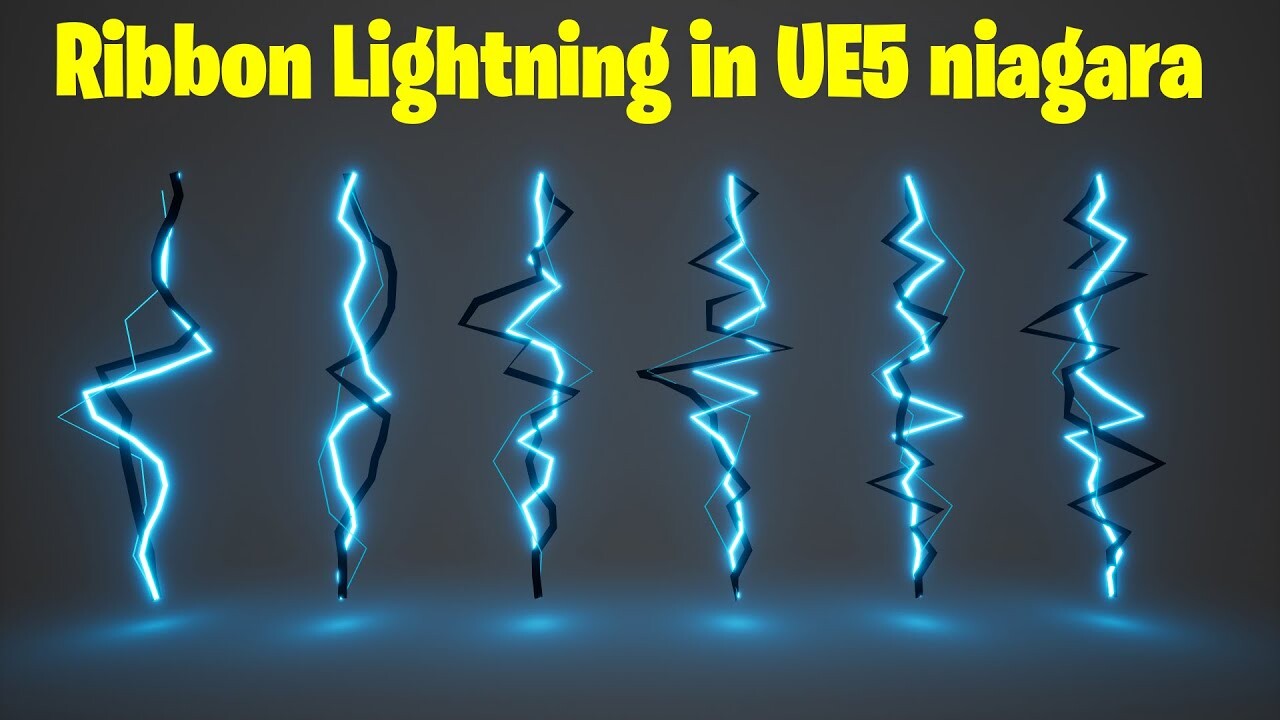 ArtStation - best way to create Lightning in UE5 Niagara Tutorial ...
