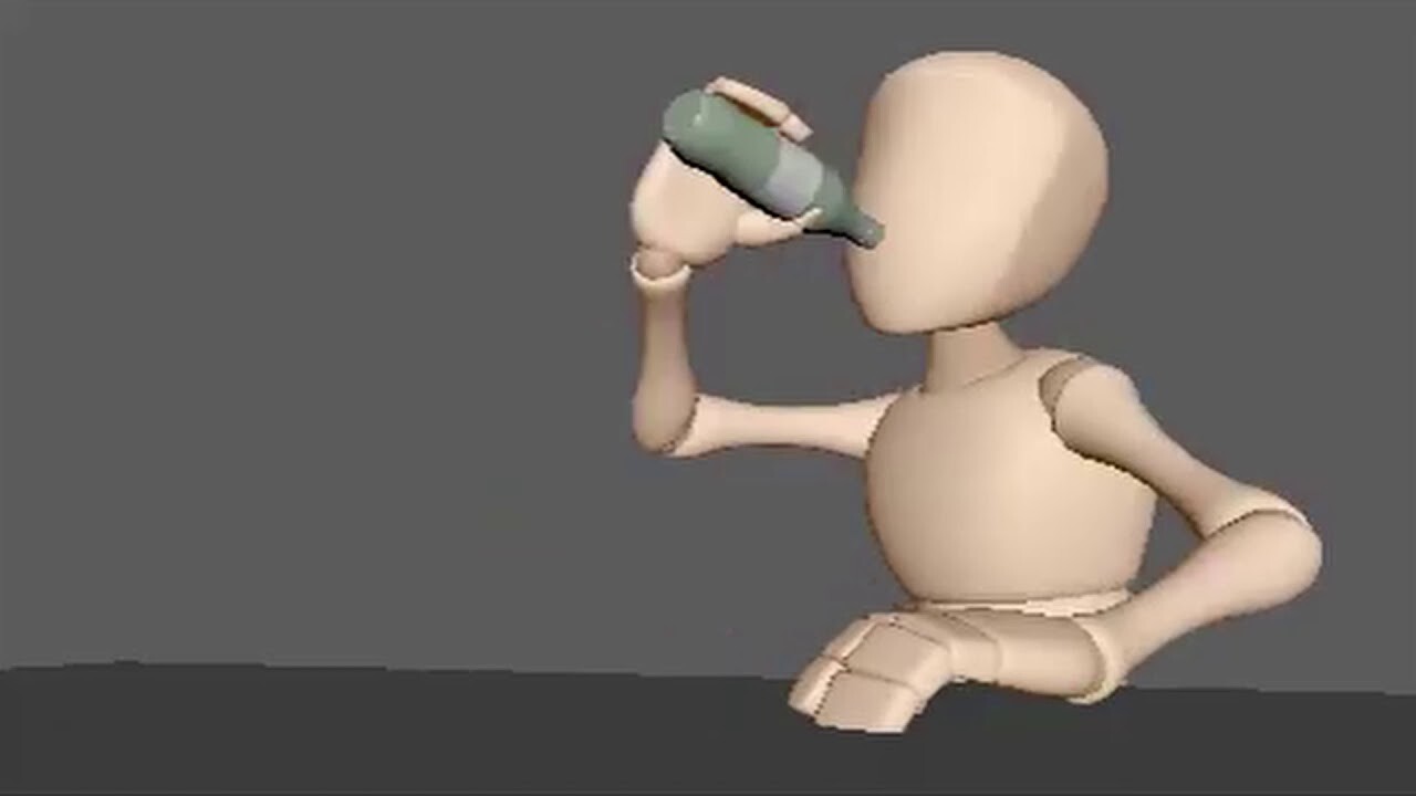 ArtStation - Drinking animation