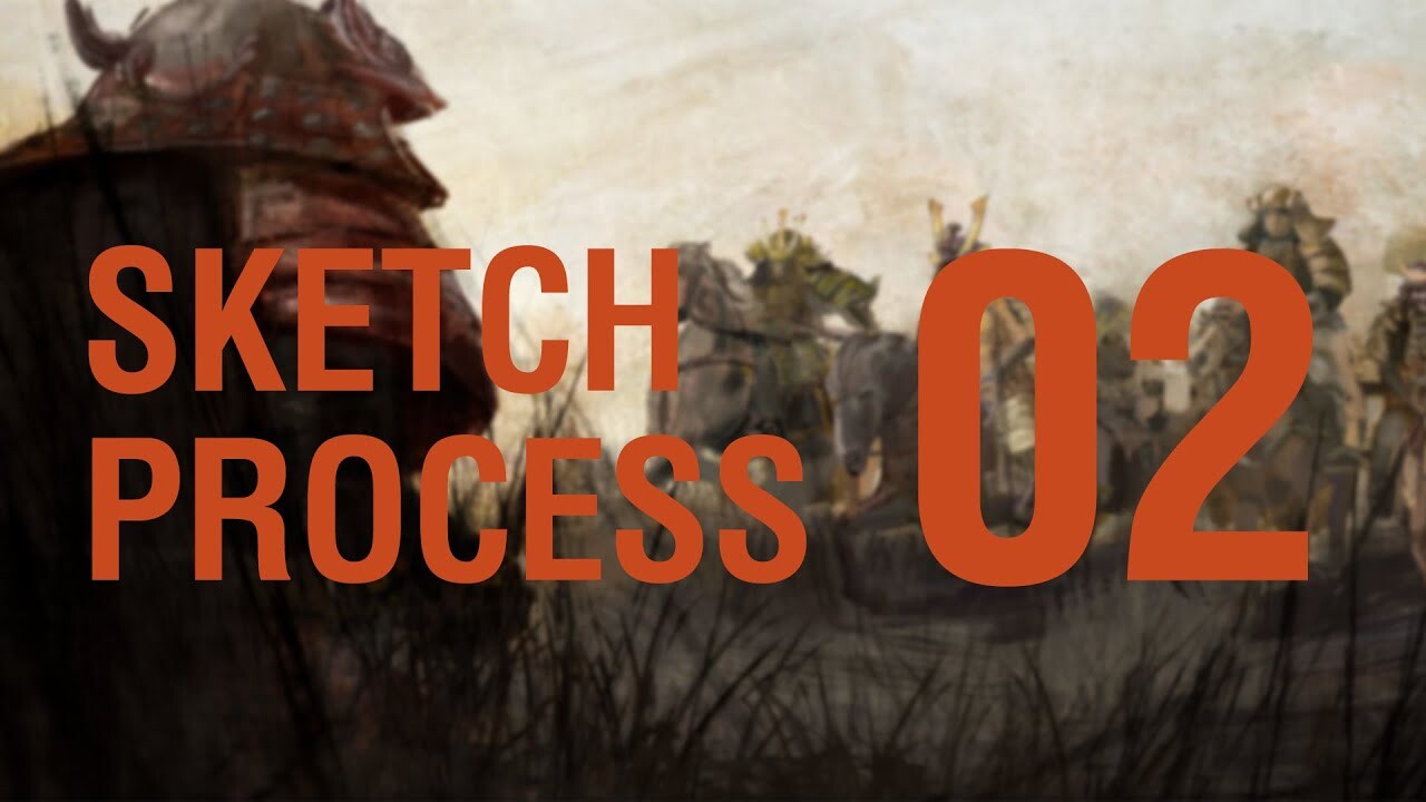 ArtStation - Samurai battle Sketch