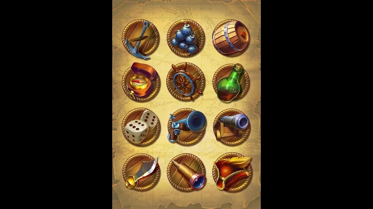 ArtStation - Pirate icons. Анимированный набор иконок, объединенный ...