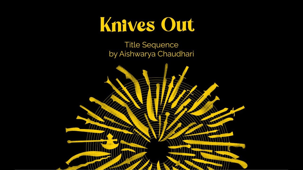 ArtStation - Knives Out title sequence