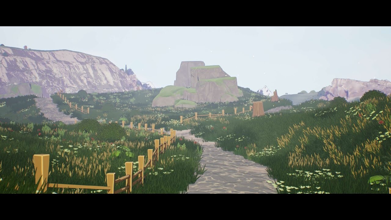 ArtStation - the Valley - Procedural Stylized 3d Environment with ...