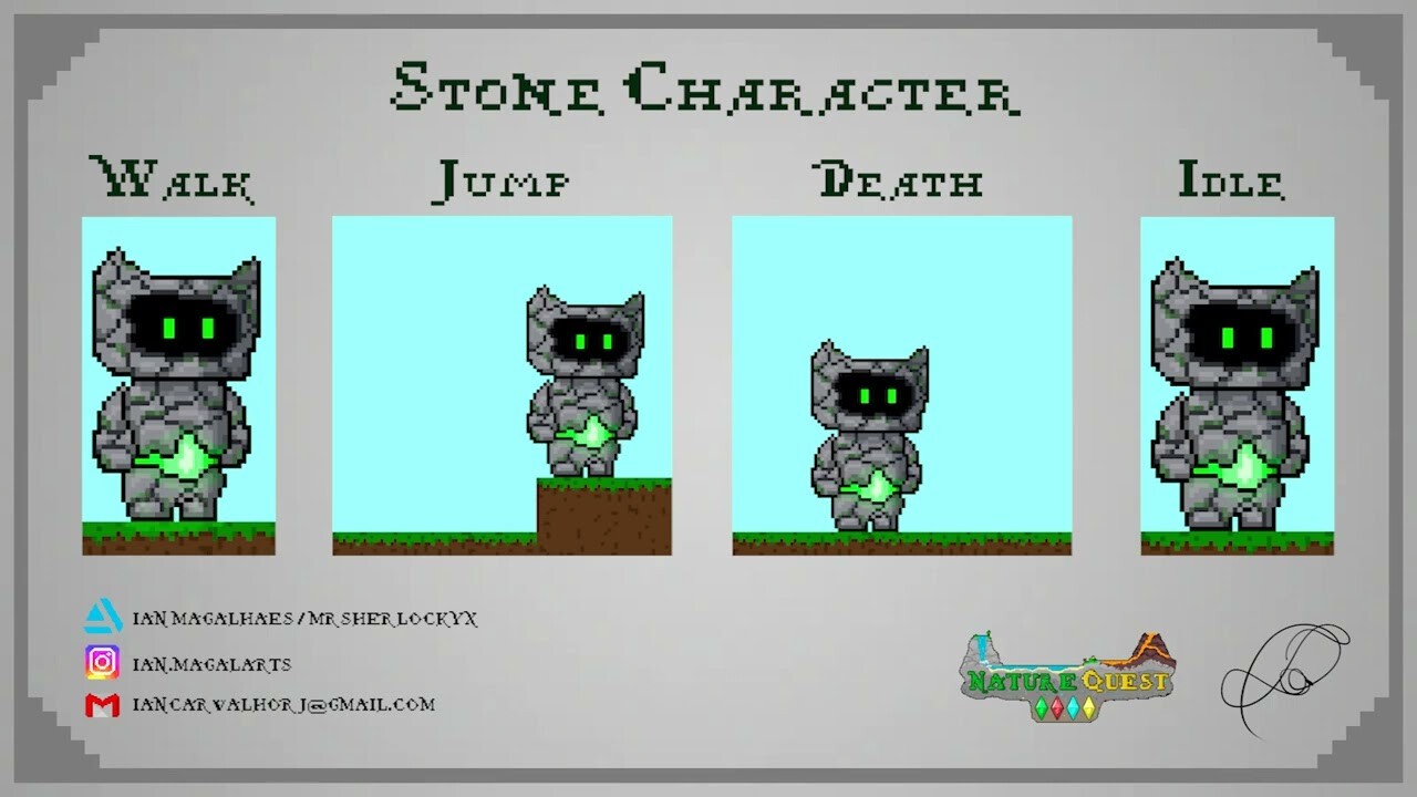 ArtStation - Stone Character - Nature Quest Project