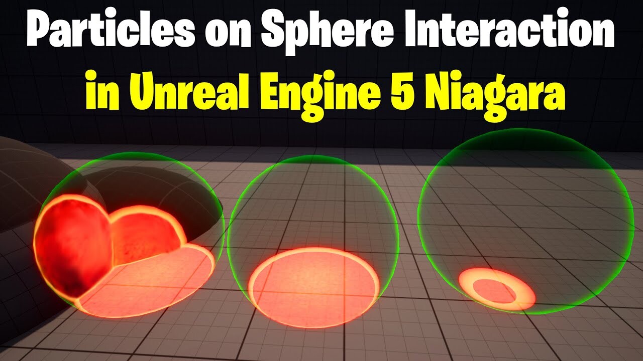 ArtStation - Particles on Sphere Interaction in UE5 Niagara Tutorial | Download Files