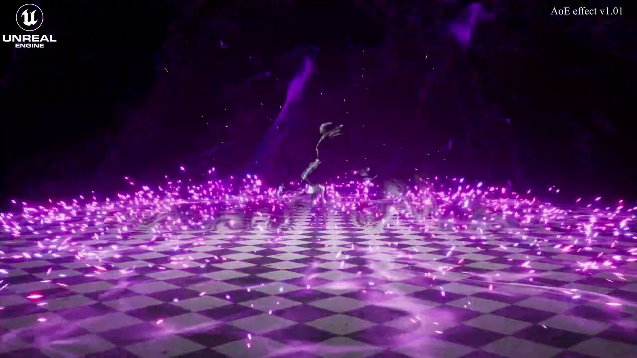 ArtStation - VFX AoE effect 1.01 - Unreal Engine Niagara Particle System