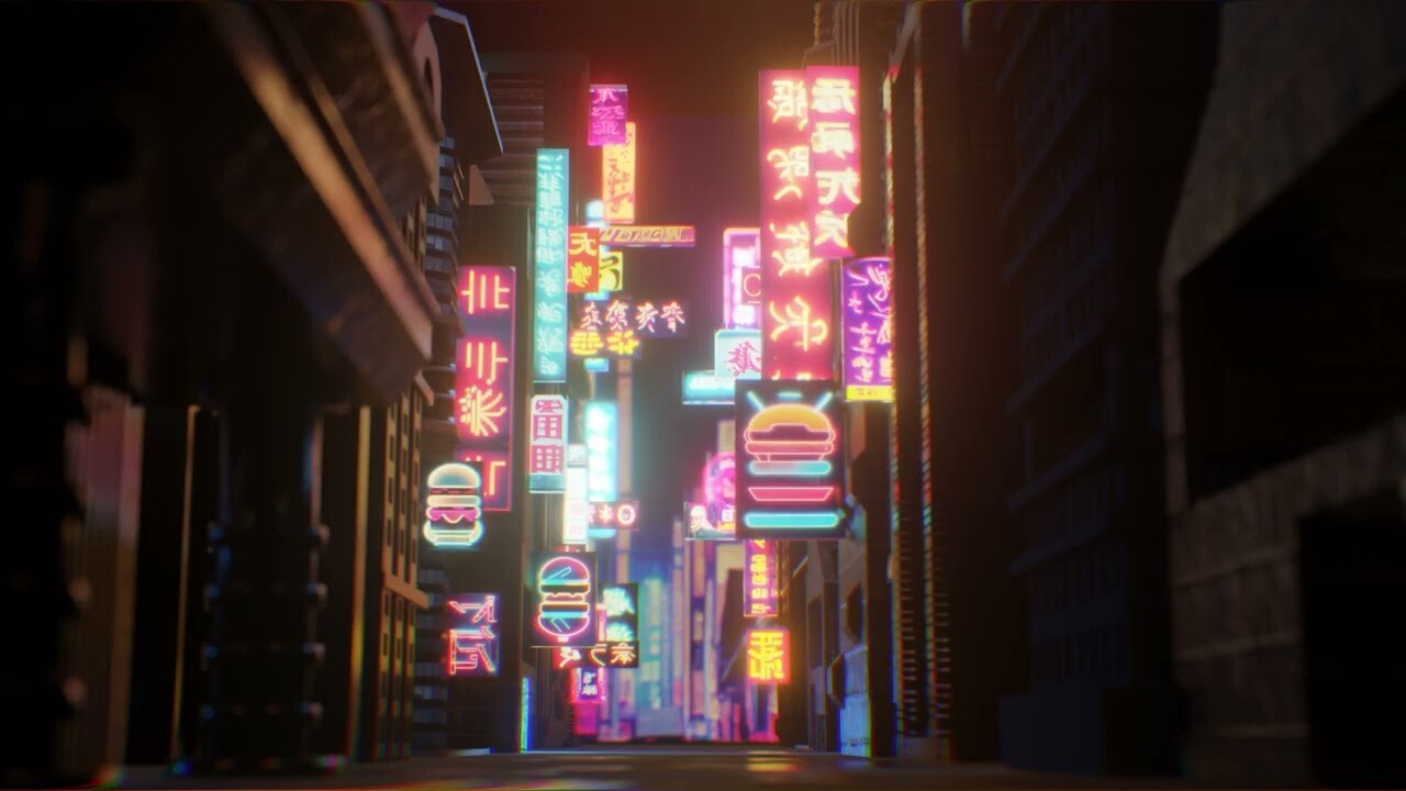 ArtStation - 42 Neon Signs Pack