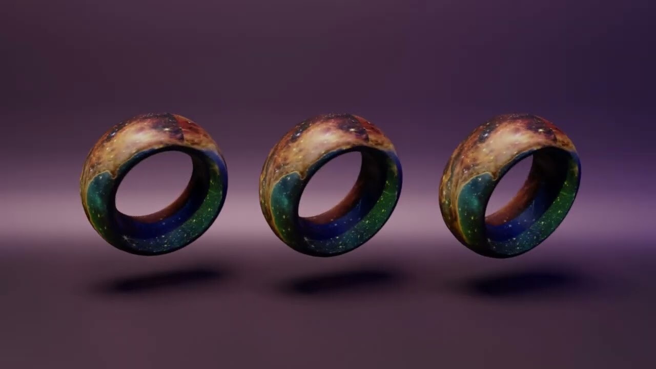 ArtStation - Spinning Nebula Ring