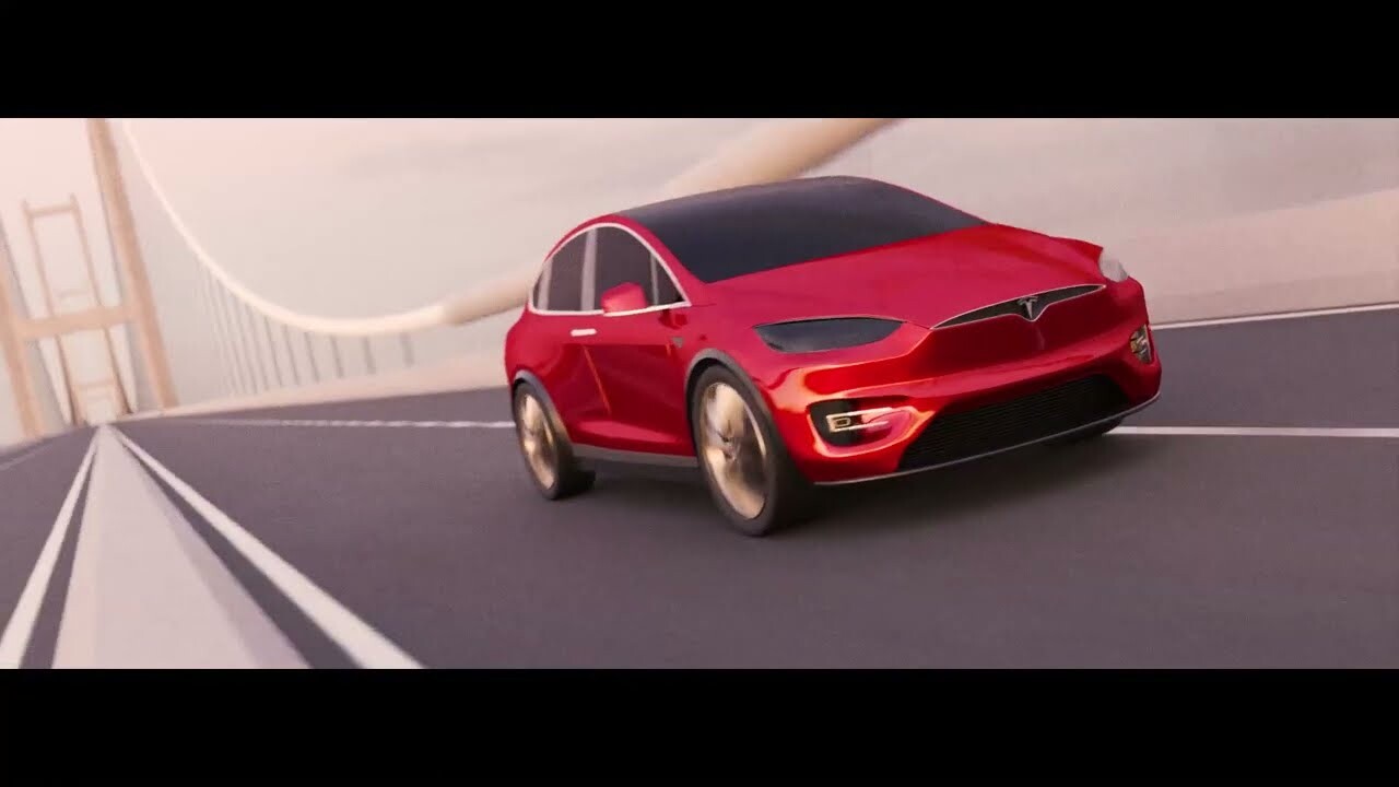 ArtStation - Tesla model x concept ad
