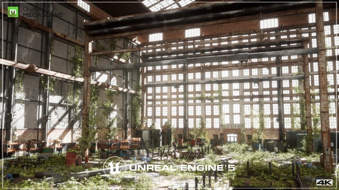 ArtStation - | 4K | Unreal Engine 5 Level Design- Factory