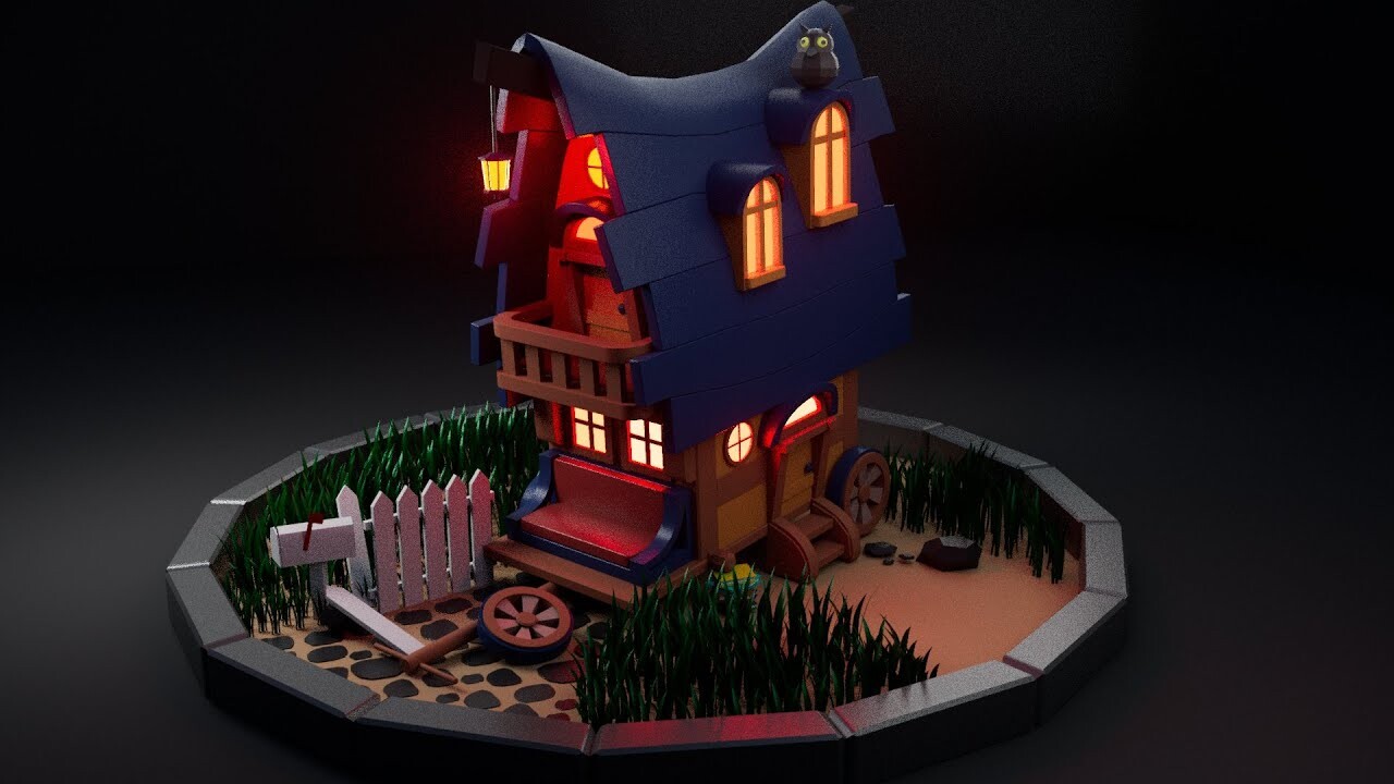 ArtStation - Magic house lowpoly model