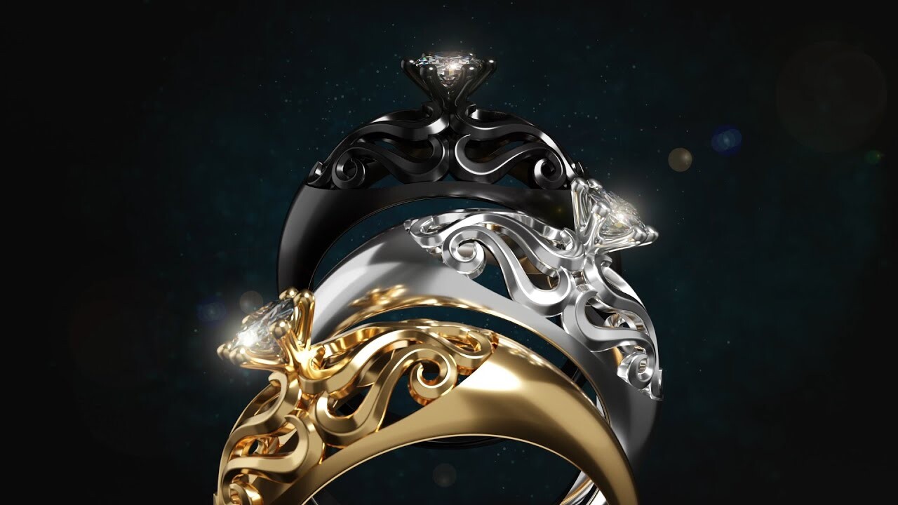 ArtStation - Diamond Ring 3D Animation and Visualization | Pixel Fabrikası