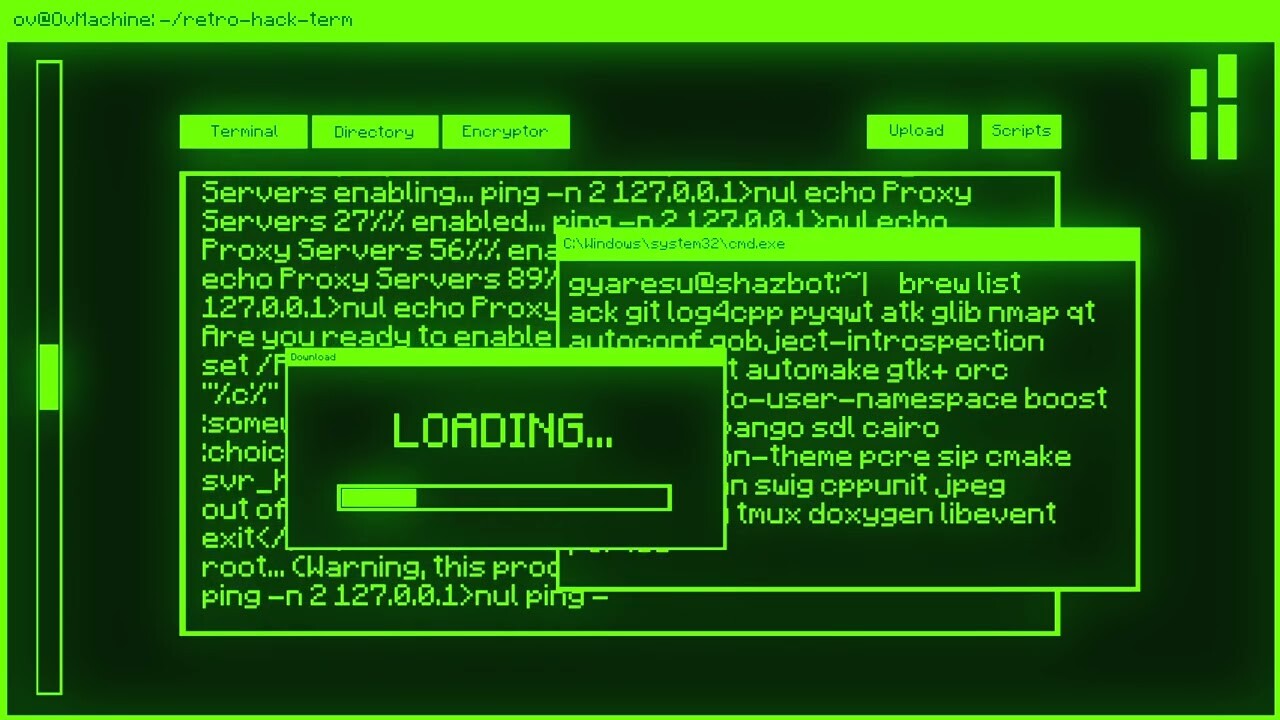 ArtStation - HACK SCREENS - BLUE PIXEL