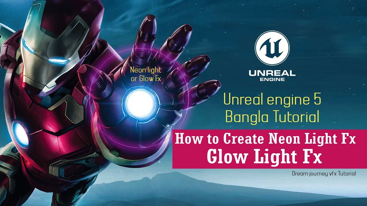 ArtStation - How to Create Neon Light effects । Glow Light effects ...