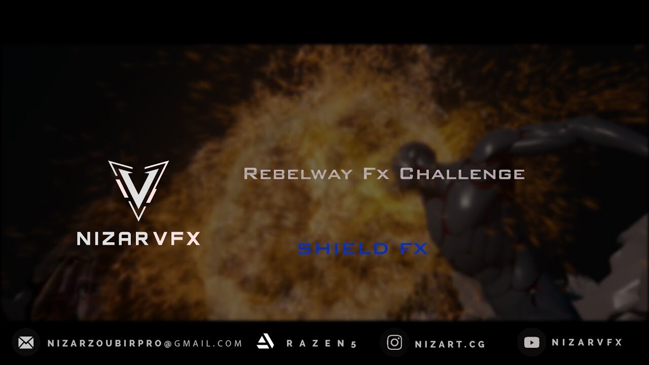 Nizar Zoubir - Rebelway First Challenge Shield Fx Houdini 2022
