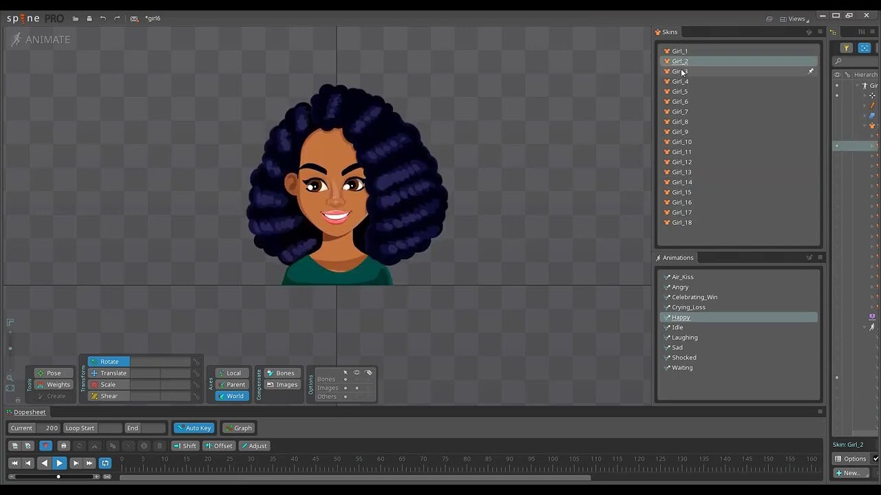 ArtStation - Girl Skins and Spine Animations