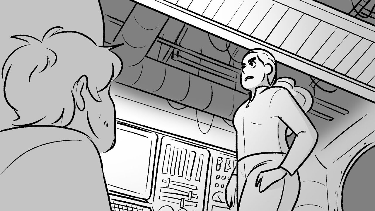 ArtStation - Wolf 359: Episode 42 (Animatic Practice)