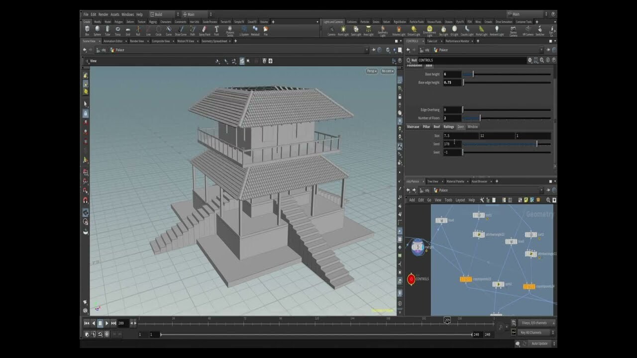 ArtStation - Houdini Procedural Building(WIP)