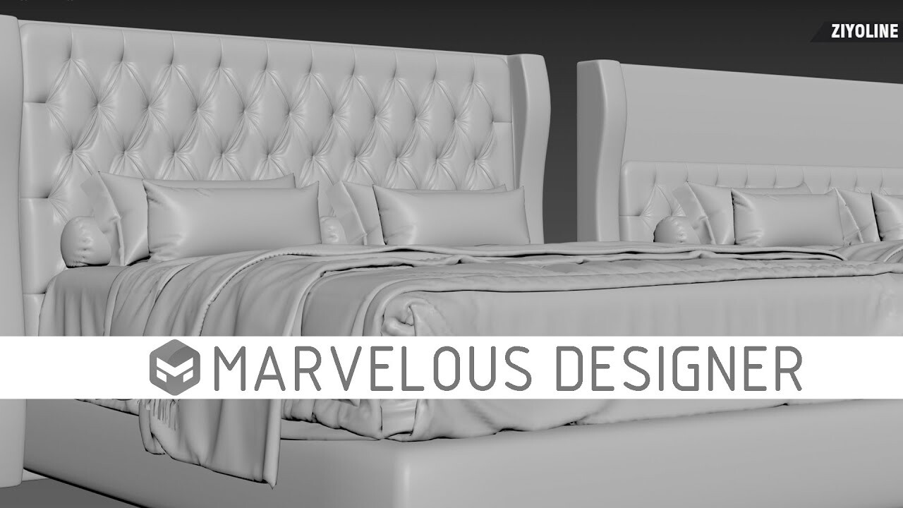 ArtStation - Making mattresses and pillows in Marvelous Designer UZ