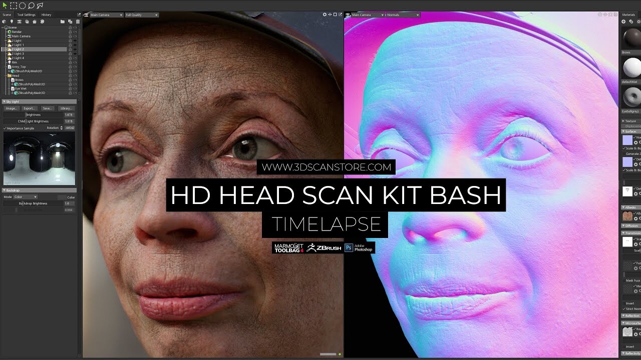 3D Scan Store - HD Head Scan Kit Bash