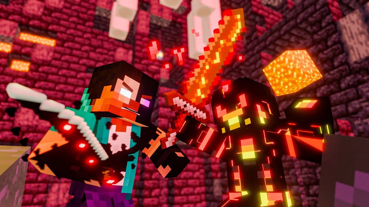 ArtStation - Herobrine vs Lava King