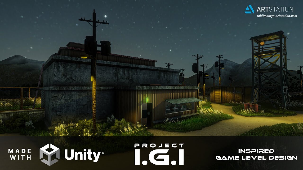 Rohit Maurya - Project IGI Inspired Game Level Design Made In Unity 3D.