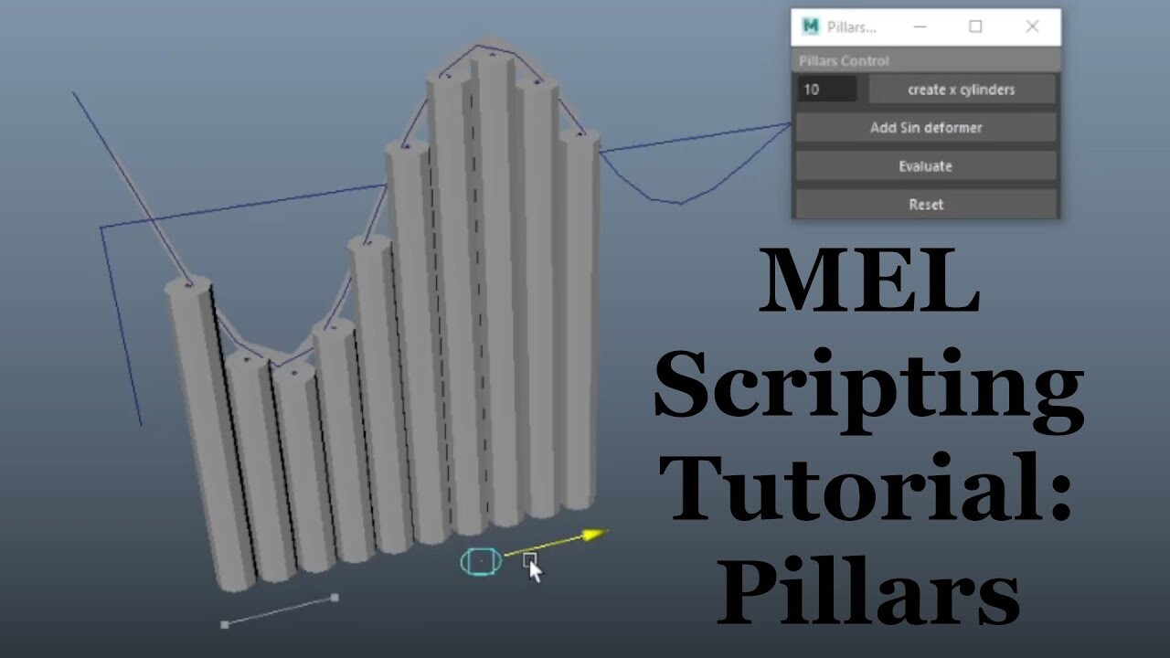 ArtStation - MEL Scripting Tutorial - Pillars