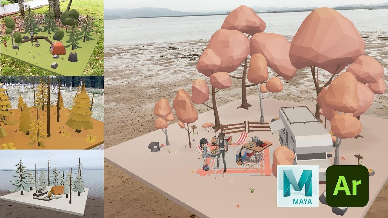 ArtStation - Four Seasons Camping