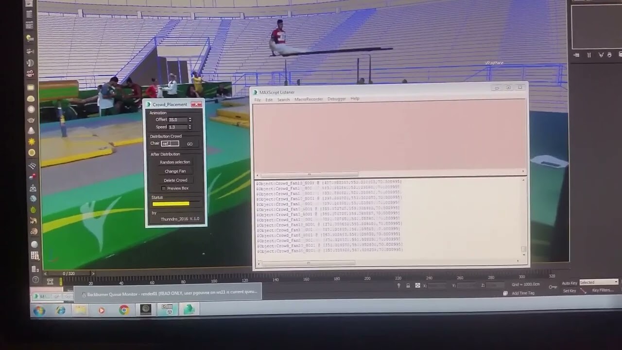 ArtStation - Maxscript crowd tool.