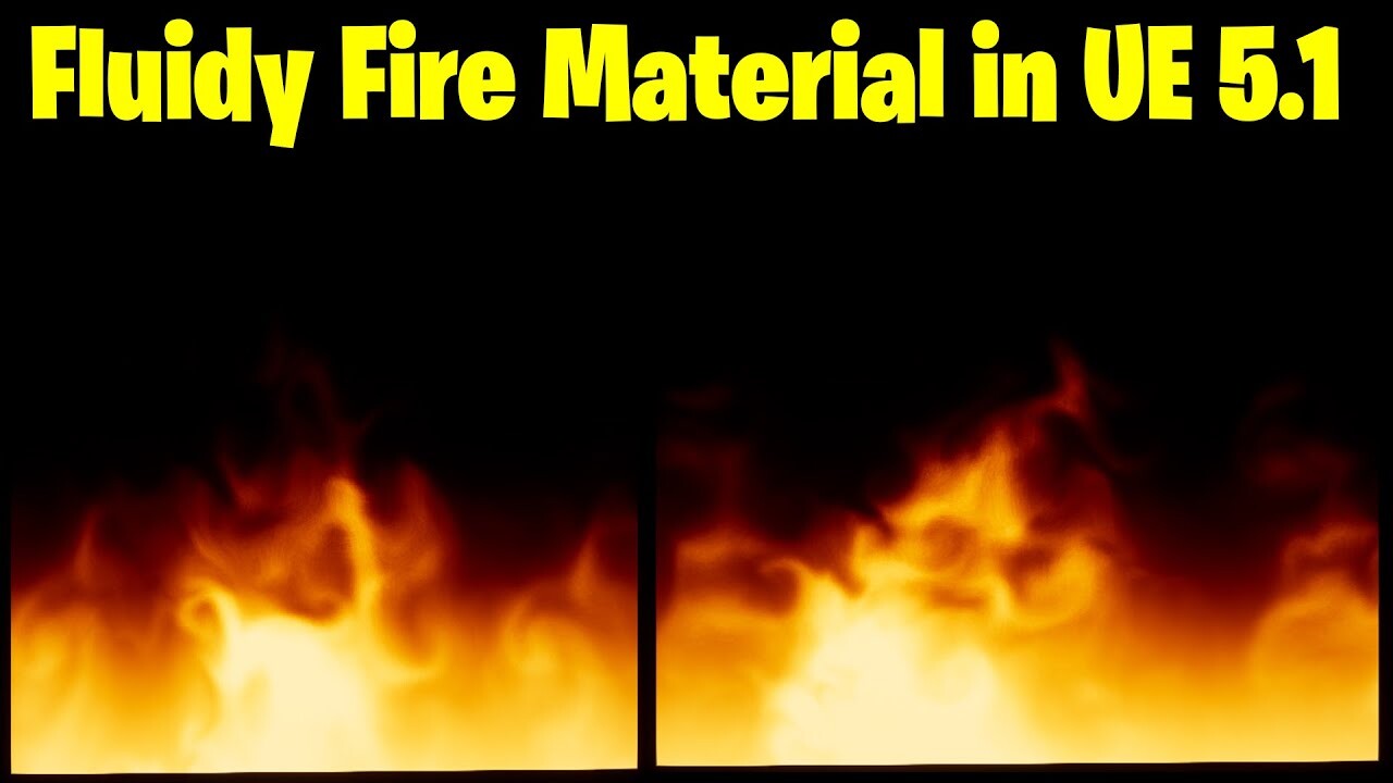 ArtStation - Fluidy Fire Material in Unreal Engine 5.1 Tutorial ...
