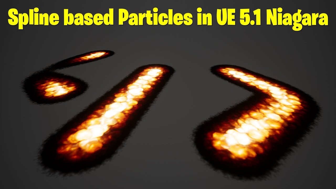ArtStation - Spline based Particles in Unreal Engine 5.1 Niagara Tutorial | Download Files