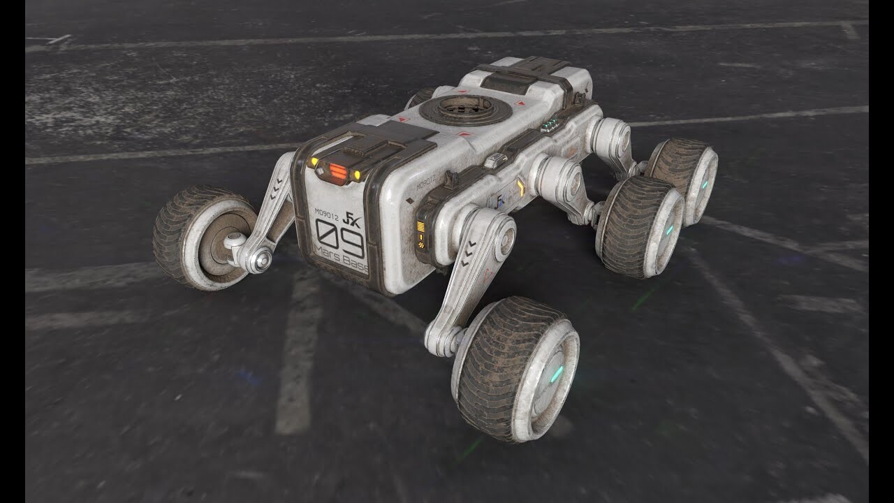 ArtStation - Dynamic test of rover chassis