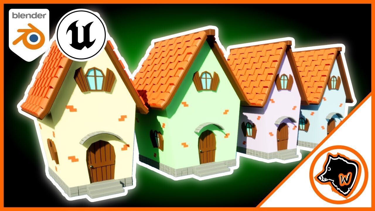 ArtStation - Blender Low Poly House