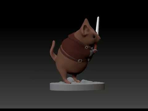 ArtStation - Warrior Mouse Turn Table