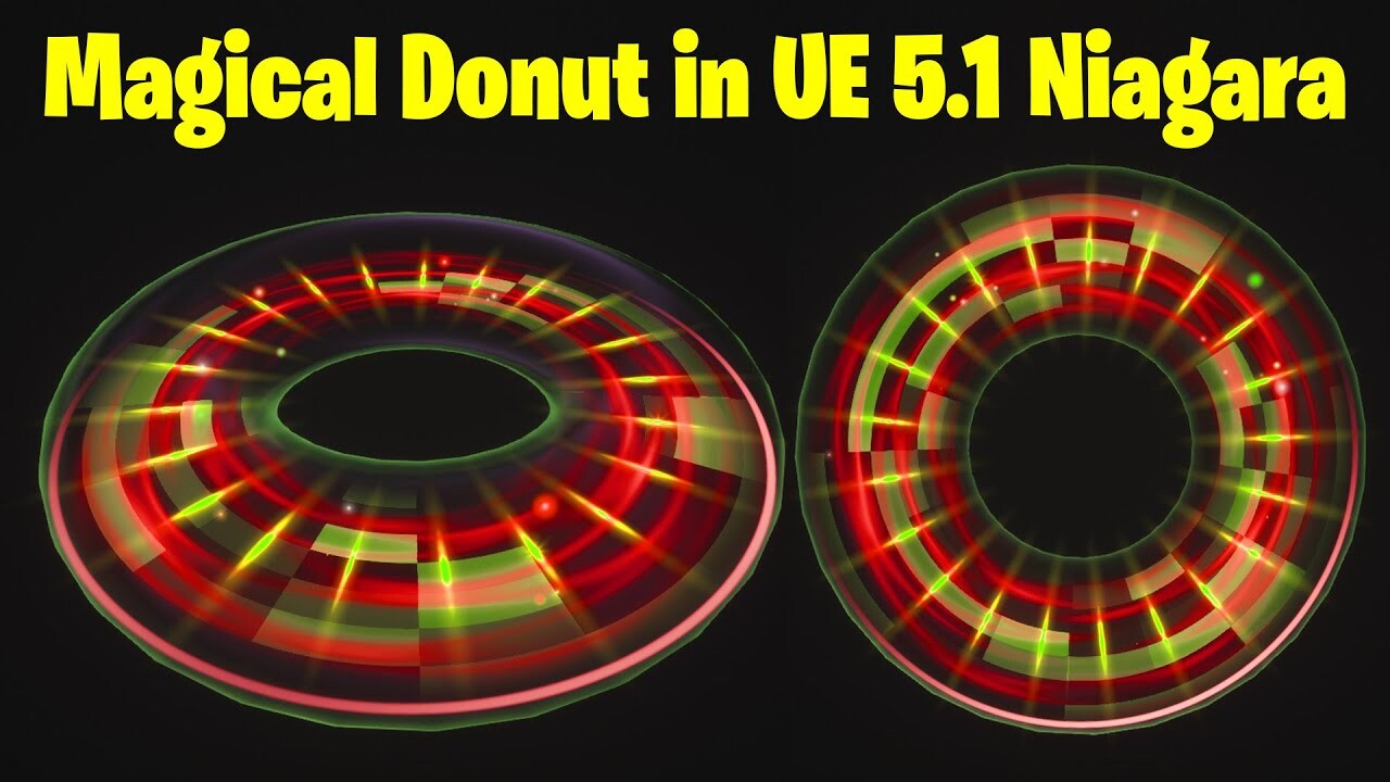 ArtStation - Magical Donut in Unreal Engine 5.1 Niagara Tutorial ...
