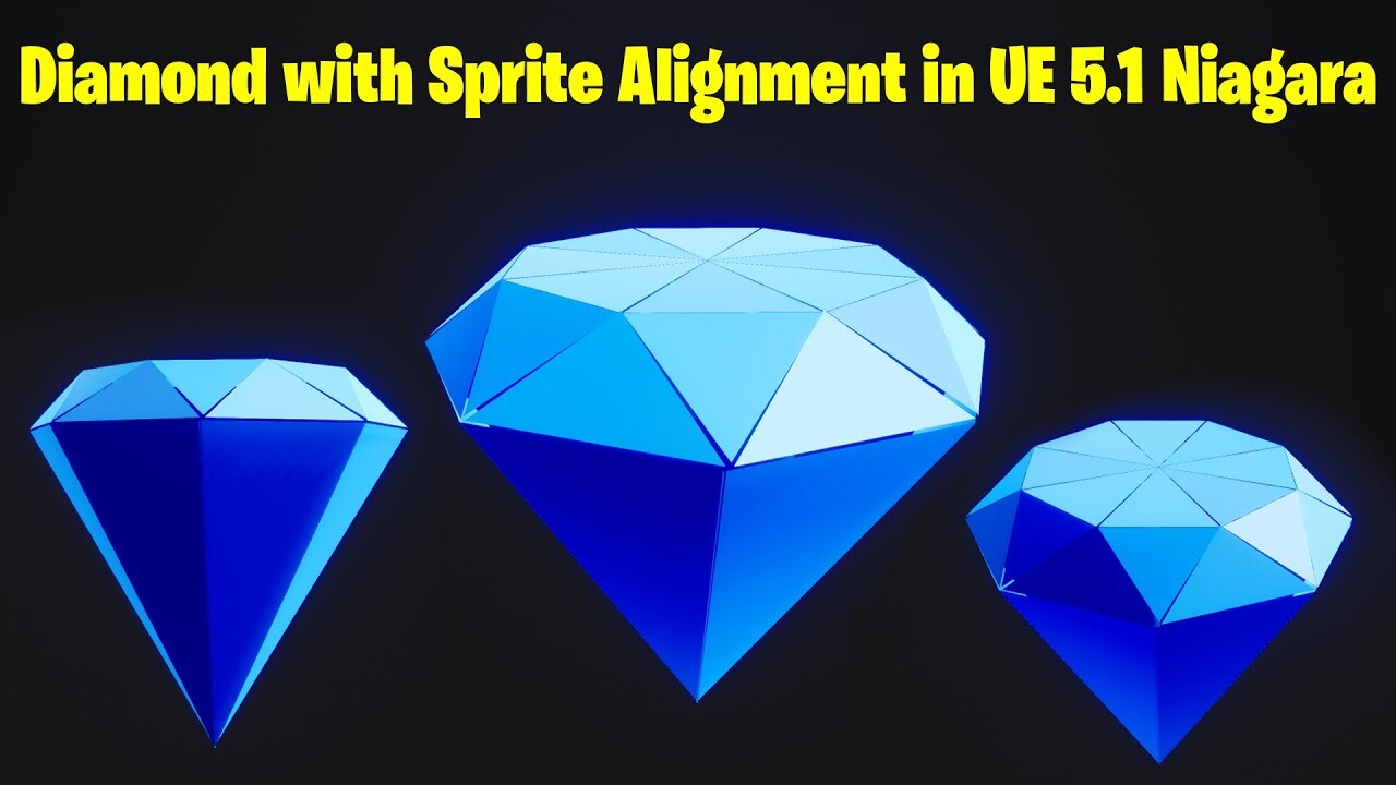 ArtStation - Diamond with Sprite Alignment in UE 5.1 Niagara Tutorial ...