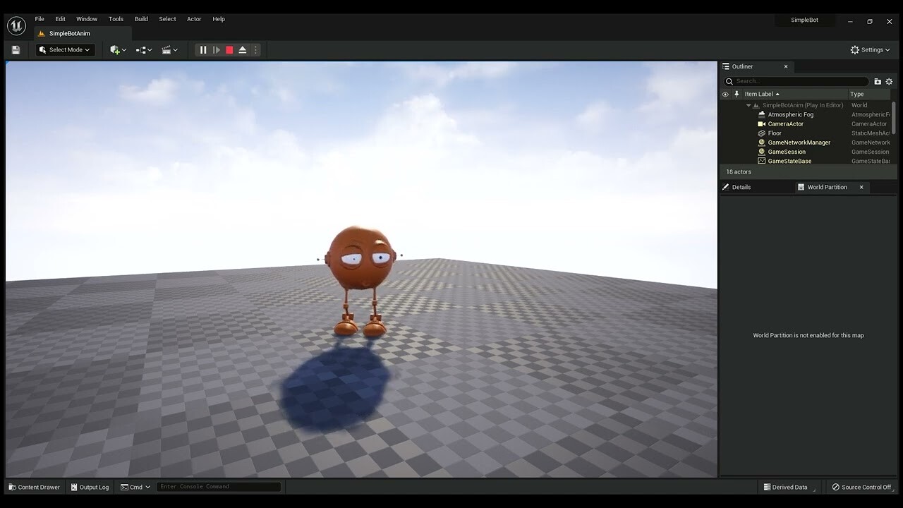 ArtStation - SimpleBot animations in engine