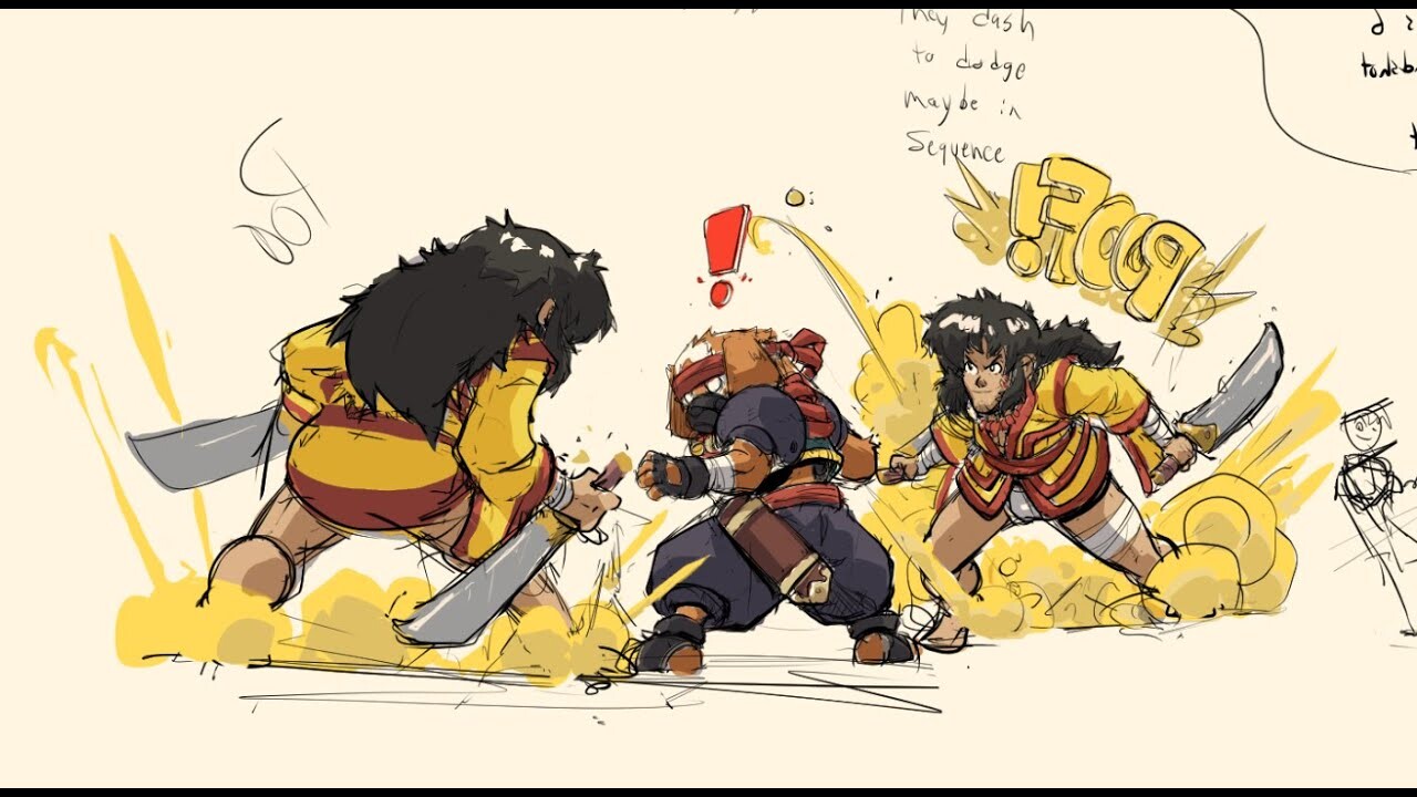 ArtStation - Game Sketches Multi Clone Attack Concepts