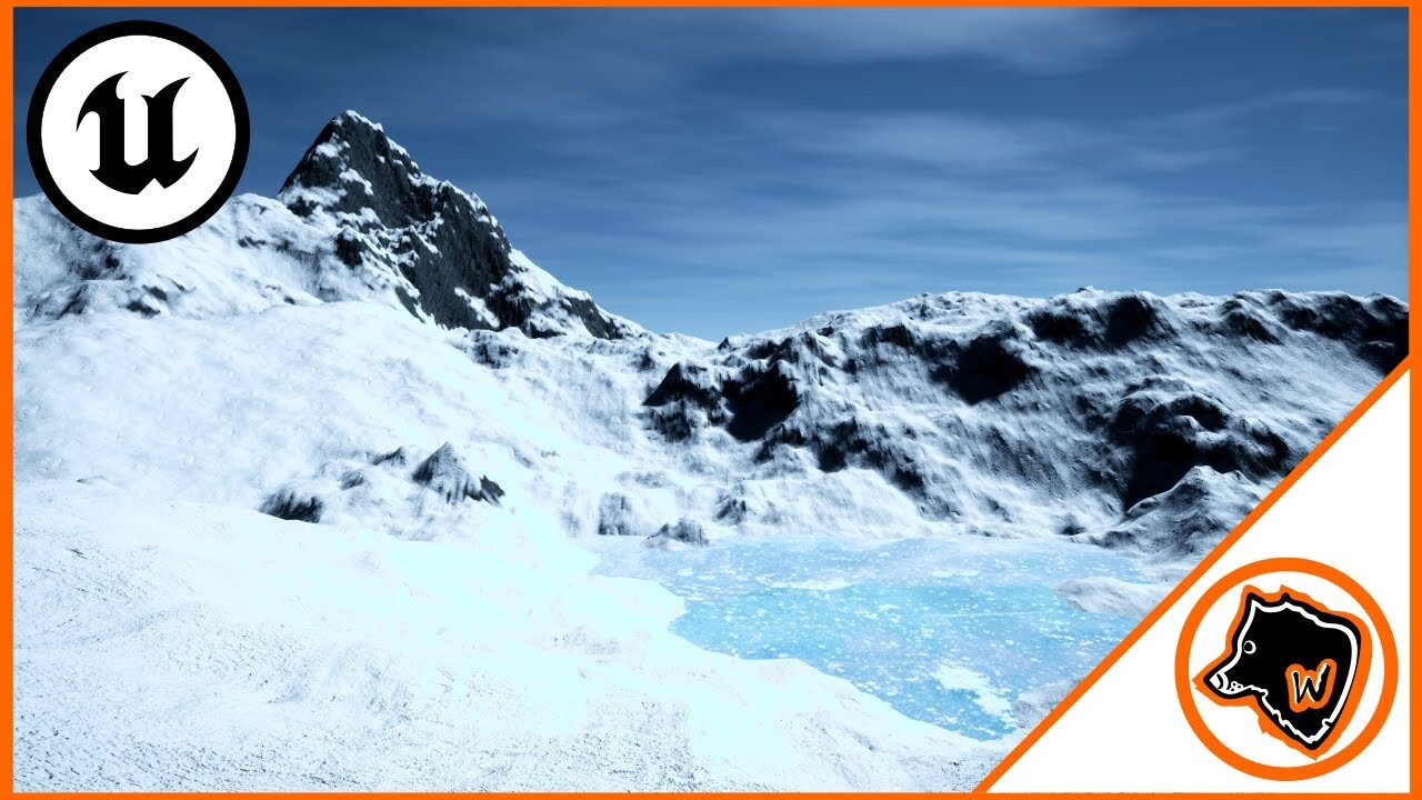 ArtStation - UE4 Snowy Mountain