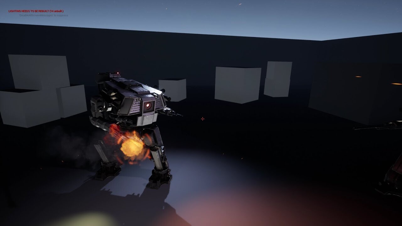 ArtStation - Made blueprint code and shooting animation for the robot.