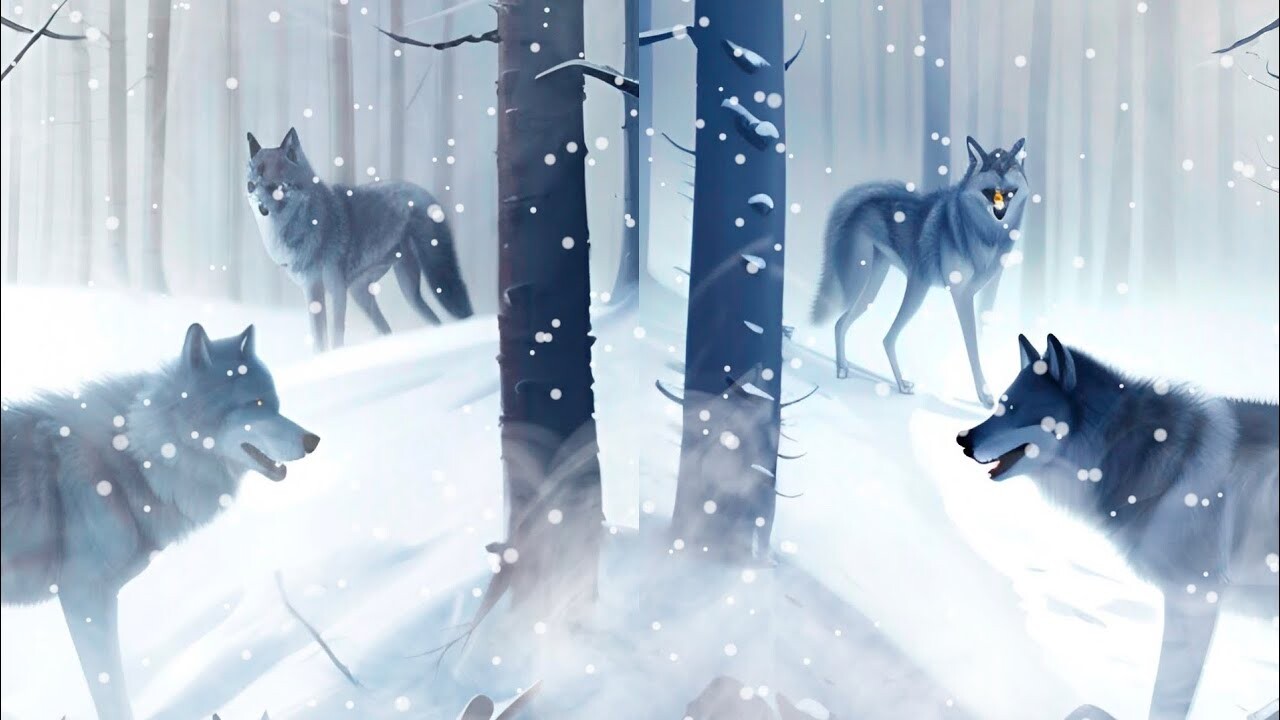 ArtStation - 🐺 ️ Snow Wolves ️