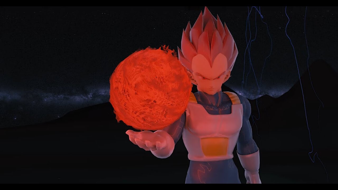 ArtStation - VFX VEGETA SSJ GOD