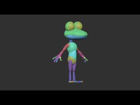 ArtStation - 3D Frog Modeling (BLOCKOUT)