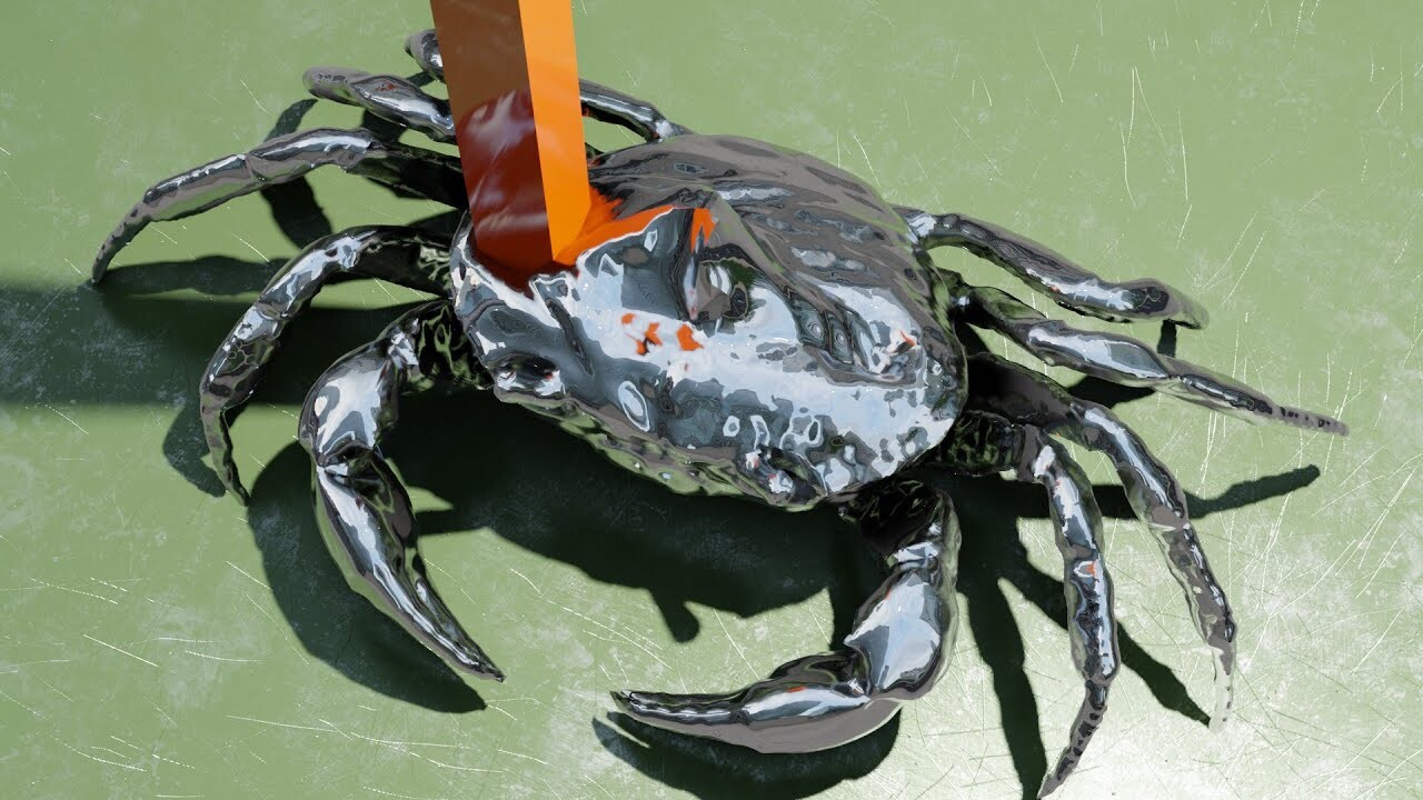 ArtStation - Liquid metal crab