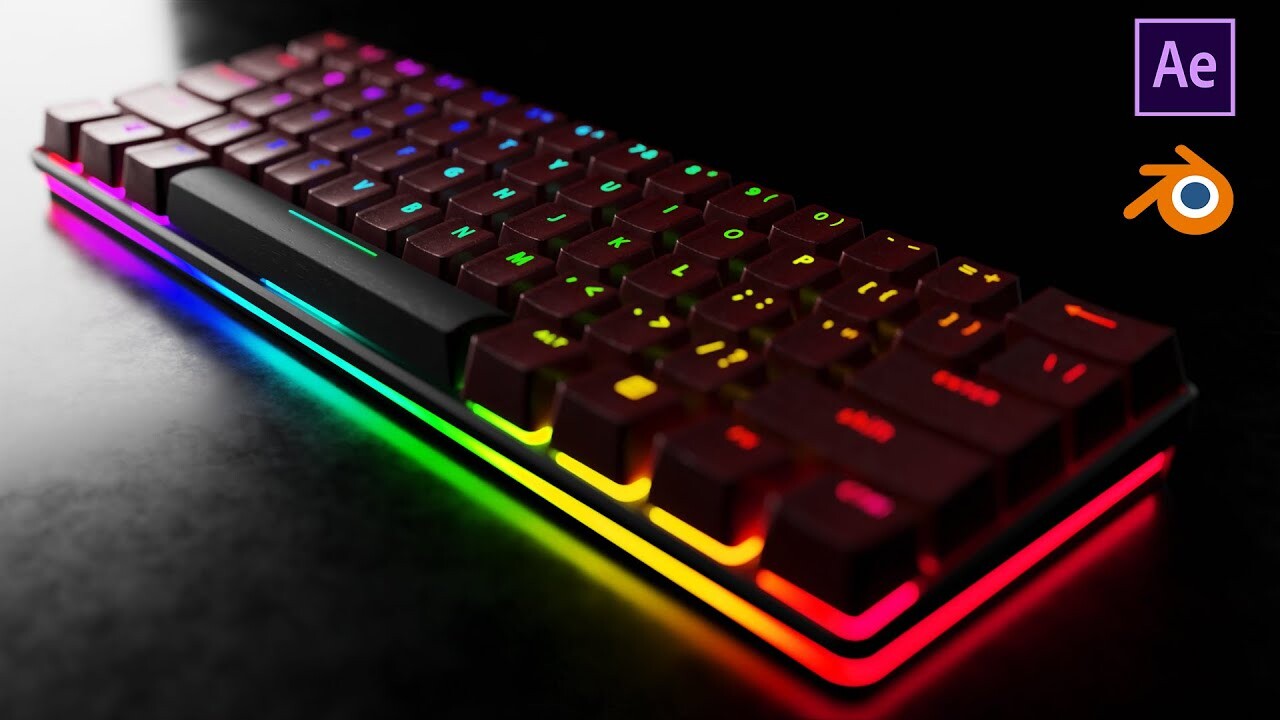 ArtStation - Mechanical Keyboard Ad Animation