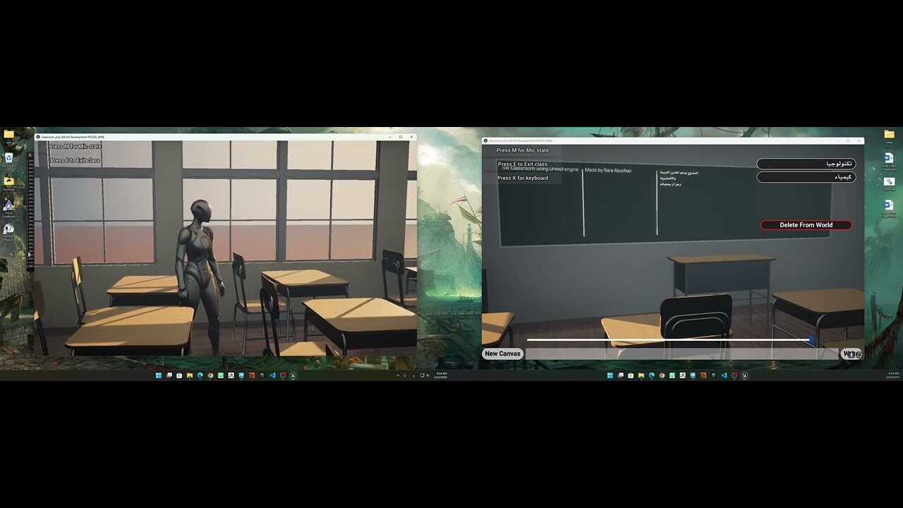 ArtStation - Multiplayer VR Classroom sample project