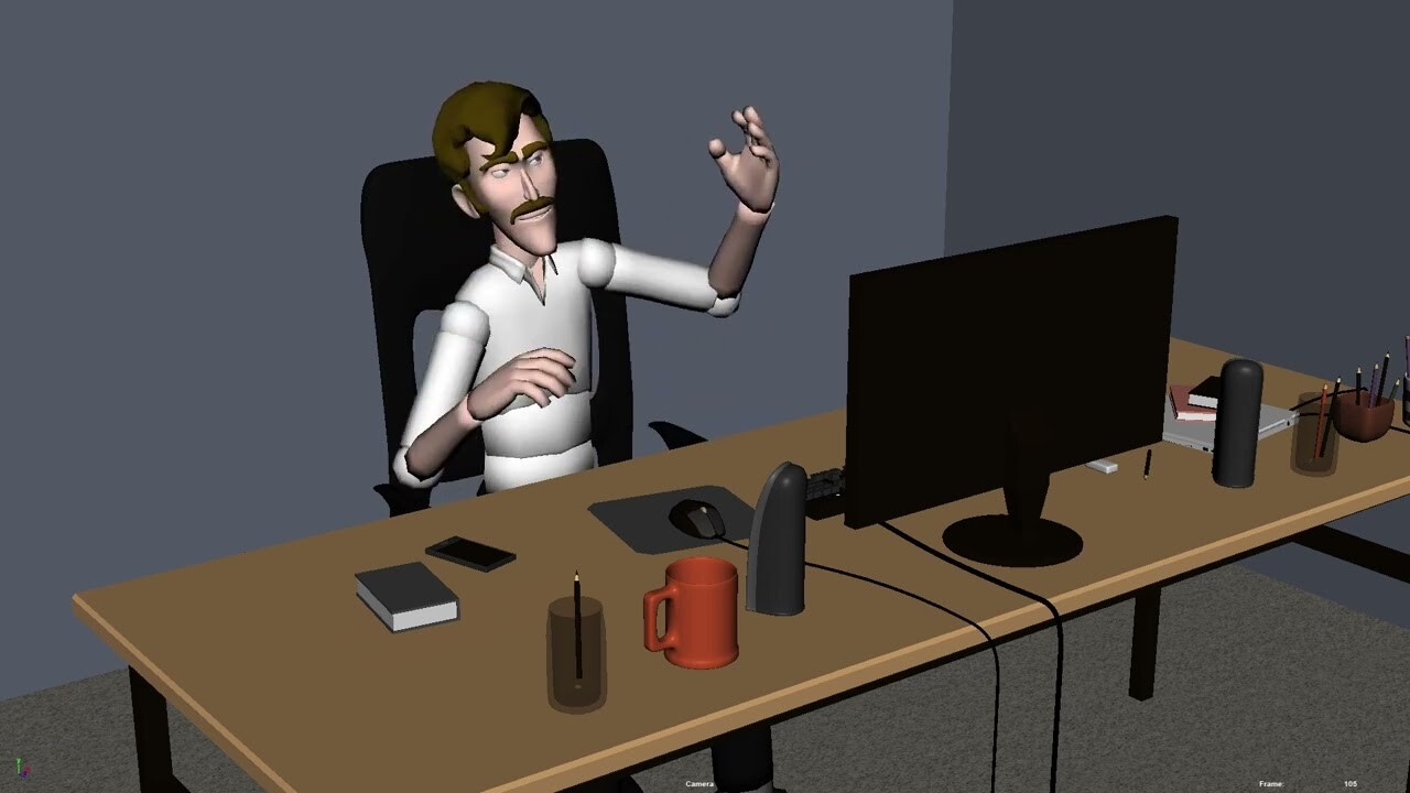 ArtStation - One Person Dialogue Animation