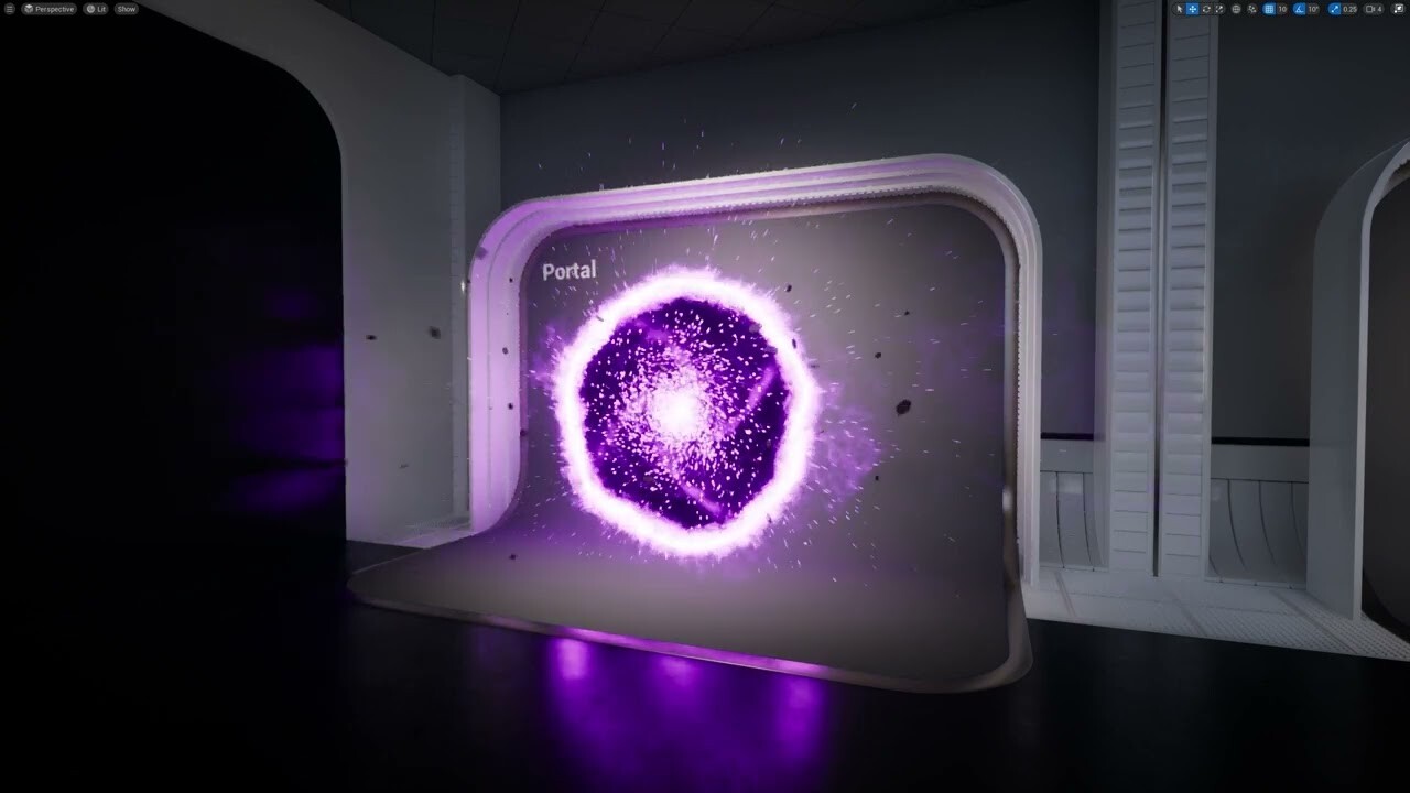 ArtStation - UE5 Niagara Portal Effect Excersize