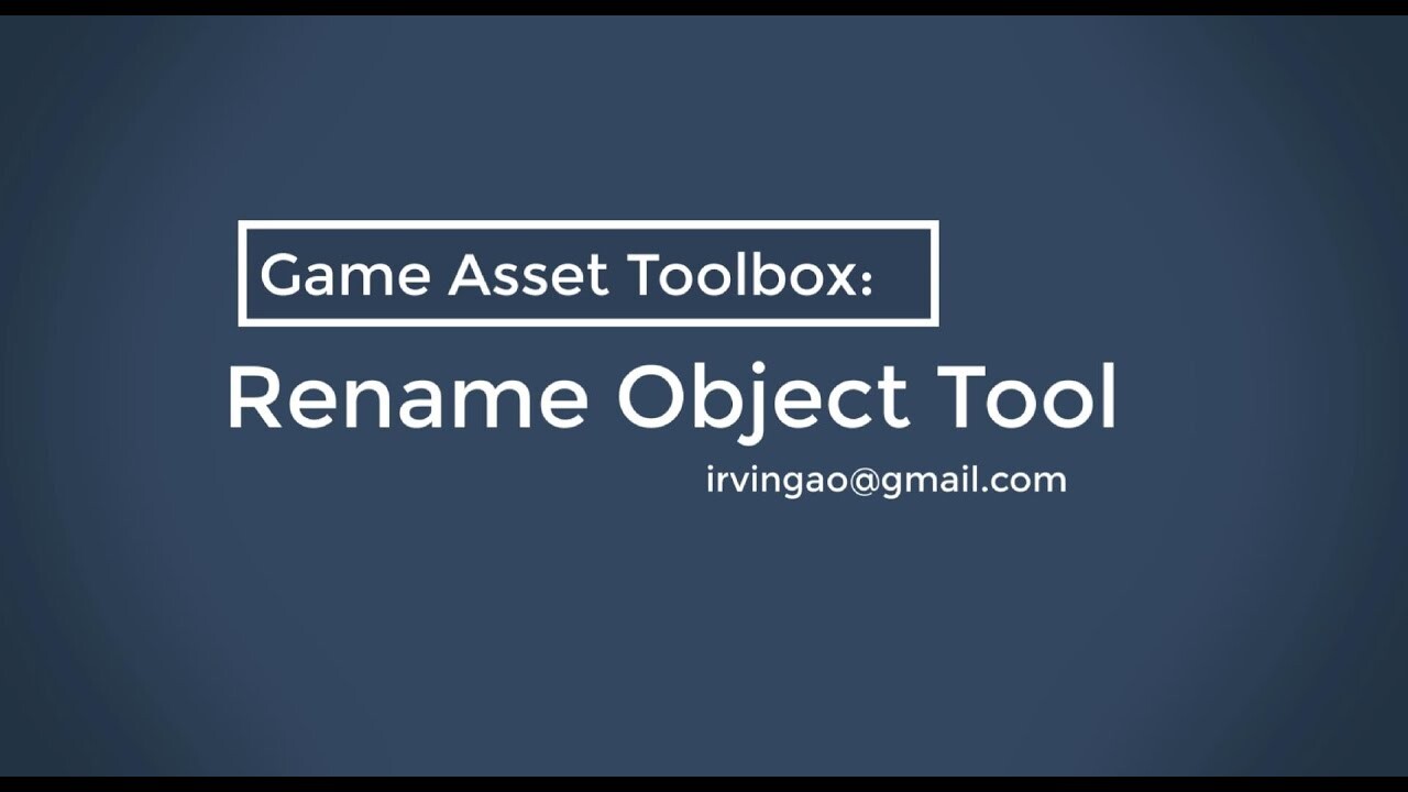 ArtStation - Blender Rename Object Tool