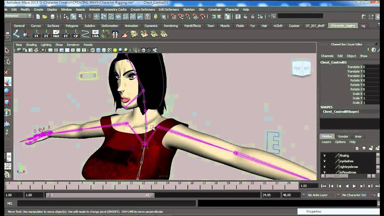 ArtStation - Autodesk Maya 3D Character Rigging Demo Reel